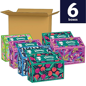 Kleenex Disposable Paper Hand Towels, Paper Hand Towels for Bathroom, 6 Boxes, 60 Hand Towels per Box (360 Total Towels)