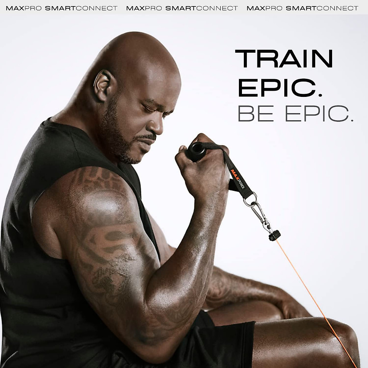 MAXPRO Fitness: Cable Home Gym | As Seen on Shark Tank | Versatile, Portable, Bluetooth Connected | 2-Year Warranty | Strength, HIIT, Cardio, Plyometric, Powerful 5-300lbs Resistance | Raw Metal