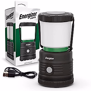 ENERGIZER LED Camping Lantern X1000, Bright and Rugged Tent Light, Water Resistant Lantern for Camping, Hiking, Fishing, Emergency (USB Cable Included)