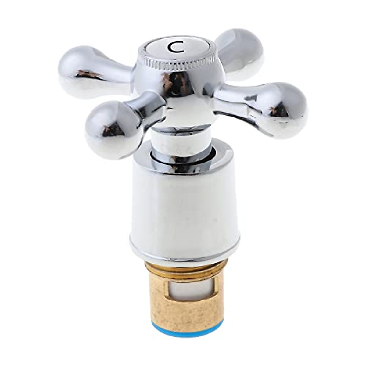 QIXIAMO for Cross Handle Faucet Trim for Bath Sink Faucet Handle for Kitchen Bathroom Sink Water Faucet Mixer