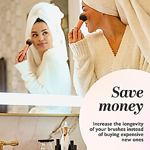 Selene Professional and Electric Makeup Brush Cleaner and Dryer Machine with Automatic Brush Spinner to Quickly Wash and Dry Cosmetic Brushes - Cleaning Tool for Makeup Brushes Set