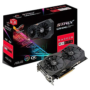 ASUS ROG Strix Radeon Rx 570 O4G Gaming OC Edition GDDR5 DP HDMI DVI VR Ready AMD Graphics Card (ROG-STRIX-RX570-O4G-GAMING)