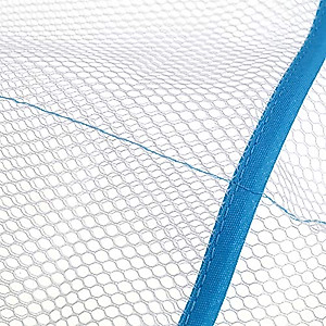 Bathroom Save Space Tub Shower Hanging Mesh Organizer Storage Bag Bathroom Accessories for Dorm Rooms Bathroom Hang on Shower Curtain Rod Liner Hooks