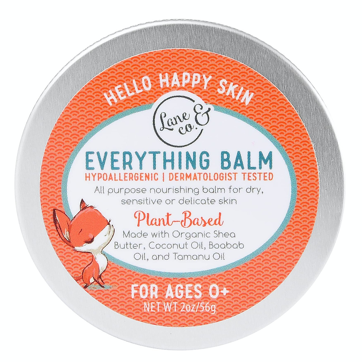 Lane & Co Everything Balm - Plant-Based Baby Care Balm for Diaper Rash, Cradle Cap, Chapped Lips, Dry Skin - Ideal for Sensitive, Delicate Newborn Skin - Suitable for Babies, Kids, Mothers, Adults