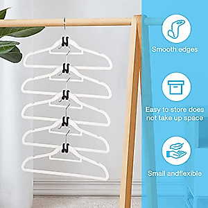 80 PCS Black Clothes Hanger Connector Hooks， Plastic Mini Cascading Hooks Organizer for Stack Clothes Space Saving for Closet Heavy Duty, Black
