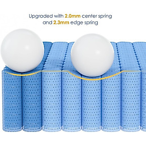 QUEEN ROSE King Size Mattress, 12 Inch Hybrid Mattress in a Box, Cooling Gel Memory Foam & Individually Pocket Innerspring, Medium Firm King Bed, CertiPUR-US Certified & Fiberglass Free