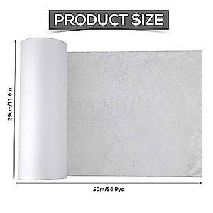 Fusible Interfacing, 11.4 in x 54 yd Polyester Non-Woven Interfacing Single-Sided Interfacing Lightweight Medium Weight Iron-On Interfacing for Sewing Quilting Crafting