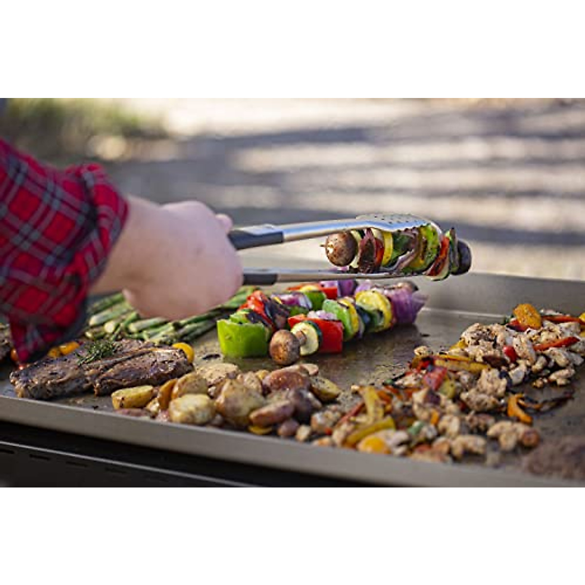 Pit Boss Grills Soft Touch BBQ Tongs, Silver/Black, (67387)