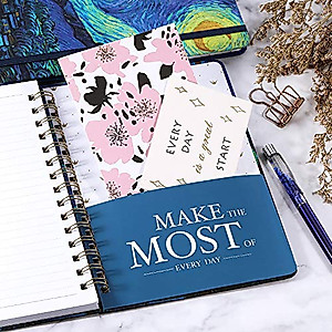 Ruled Notebook/Journal - Lined Journal with Hardcover, 8.4" x 6", College Ruled Spiral Notebook/Journal, Back Pocket, Strong Twin-Wire Binding with Premium Paper, Perfect for School, Home & Office