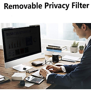 Nusign+ Computer Privacy Screen Filter 27 inches for Widescreen Monitor – Date Protection Desktop Security Anti-Glare, Anti-Scratch, Blocks 96% UV–16:9 Aspect Ratio, Inch (Diagonal) - 16:9 Ratio