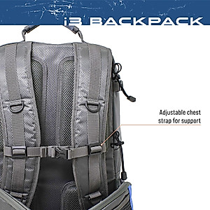 Frogg Toggs i3 Fishing Backpack, Tackle Storage, Includes 3-3600 Bait Trays