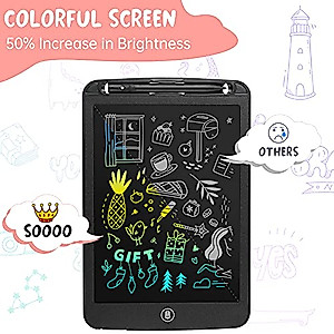 LCD Writing Tablet for Kids, Doodle Board, Drawing Tablet for Kids, 10 inch Toys for Toddler Girls/Boys Learning Drawing Toy for 4 5 6 7 Years Old Kids (Black)