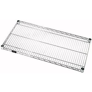 Quantum Storage 2442C Extra Wire Shelf for 24" Deep Wire Shelving Unit, Chrome Finish, 800 Load Capacity, 1" H x 42" W x 24" D