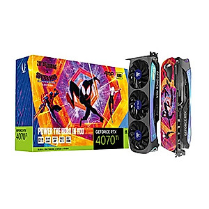ZOTAC GAMING GeForce RTX 4070 Ti AMP AIRO Spider-Man: Across The Spider-Verse Inspired Graphics Card Bundle - ZT-D40710F-10SMP