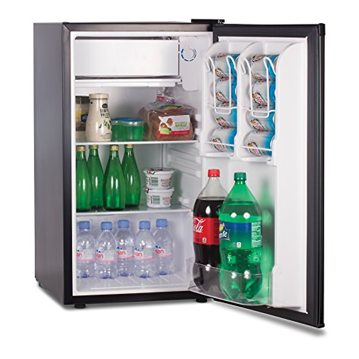 Commercial Cool CCR32B Compact Single Door Refrigerator and Freezer, 3.2 Cu. Ft. Mini Fridge, Black