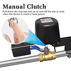 Owfeel WIFI & Bluetooth Smart Water Valve, Shutoff WIFI Control Water Valve Compatible With Alexa, Google and Application Program iOS/Android