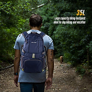 Dveda 35L Lightweight Packable Backpack Waterproof Durable Hiking Travel Backpack Daypack