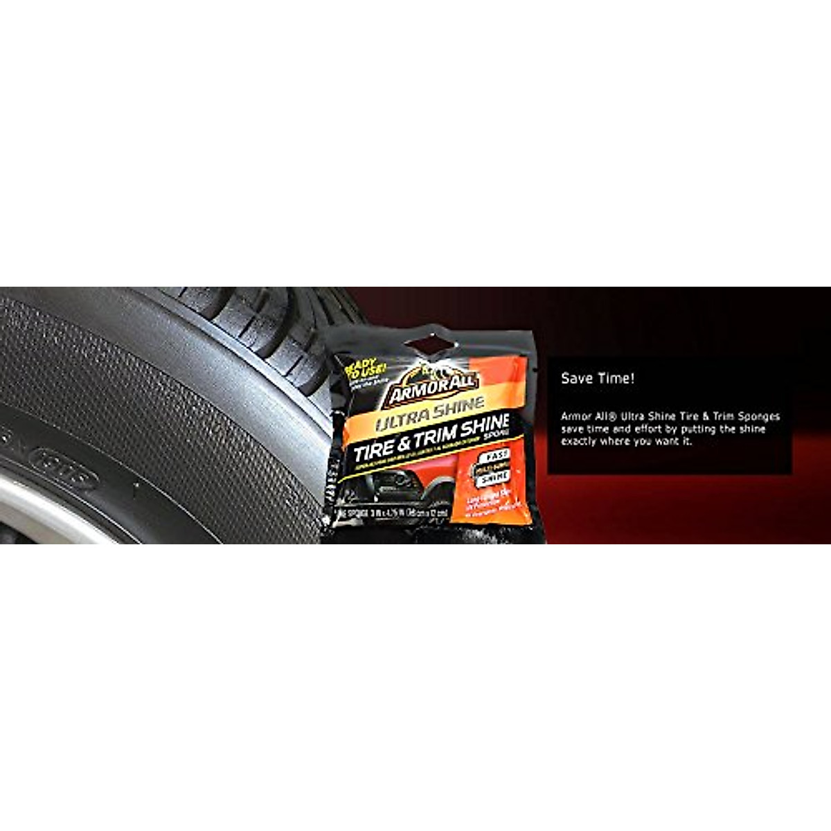 Armor All Ultra Shine Tire & Trim Shine Sponges (8 Sponges) in 1 Box
