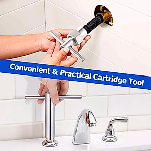 Feekoon 2 Pack Replacement for 104421 14272 Cartridge Retainer Removal Tool, Compatible with Moen 1222 1224 1225, Faucet Cartridge Replacement Puller for Bathtub Shower Valve Parts