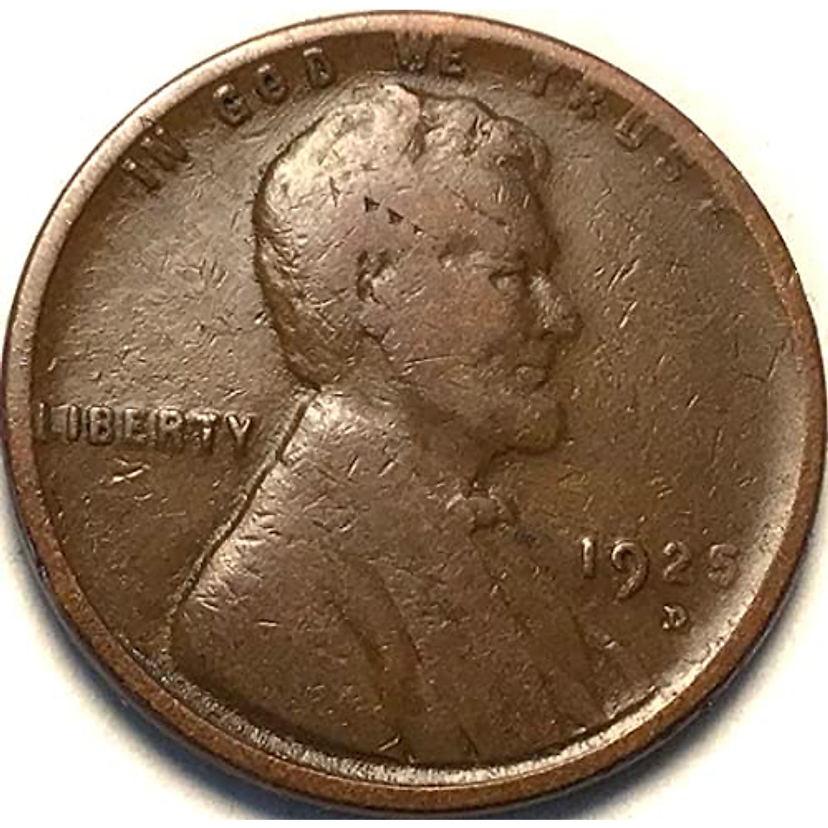 1925 D Lincoln Wheat Cent Penny Seller Very Good