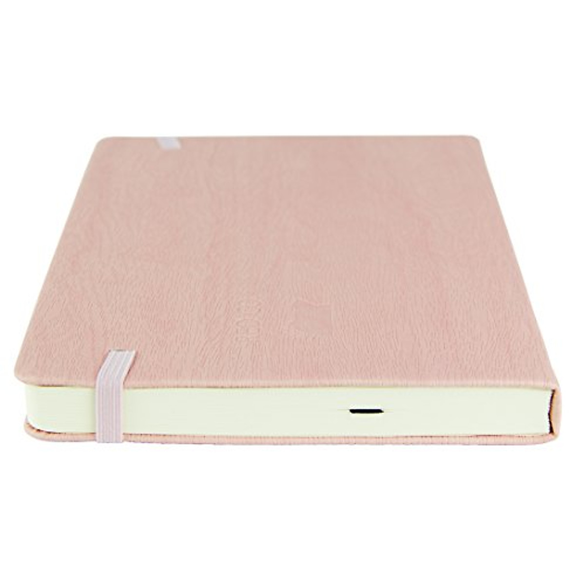 Red Co. 5 x 7 inch Embossed Heart Faux Leather Journal with 240 Lined Pages, Pink