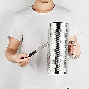 Metal Guiro 12"x 5" Stainless Steel with Scraper Latin Percussion Instrument,By Vangoa