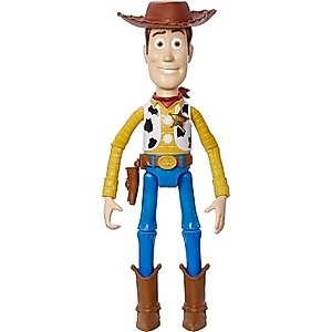 Mattel Disney and Pixar Toy Story Large Action Figure, Posable Woody Collectible in Signature Sheriff Look with Removable Hat, 12-inch Scale