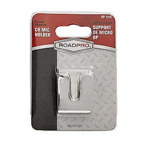 RoadPro RP-232C Chrome Plated CB Microphone Holder