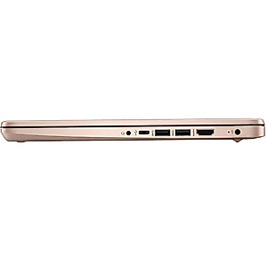 2023 Newest HP Laptops for College Student & Business, 14'' HD Computer, Intel Celeron N4120(4-core), up to 2.60 GHz, 16GB RAM, 576GB(64GB SSD+512GB Card), HDMI, Rose Gold, Windows 11, ROKC HDMI Cable