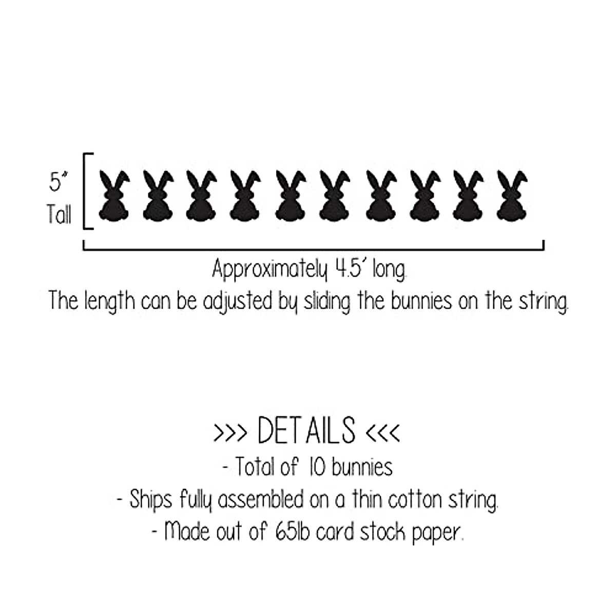 Easter bunny Garland Banner Easter Decoration