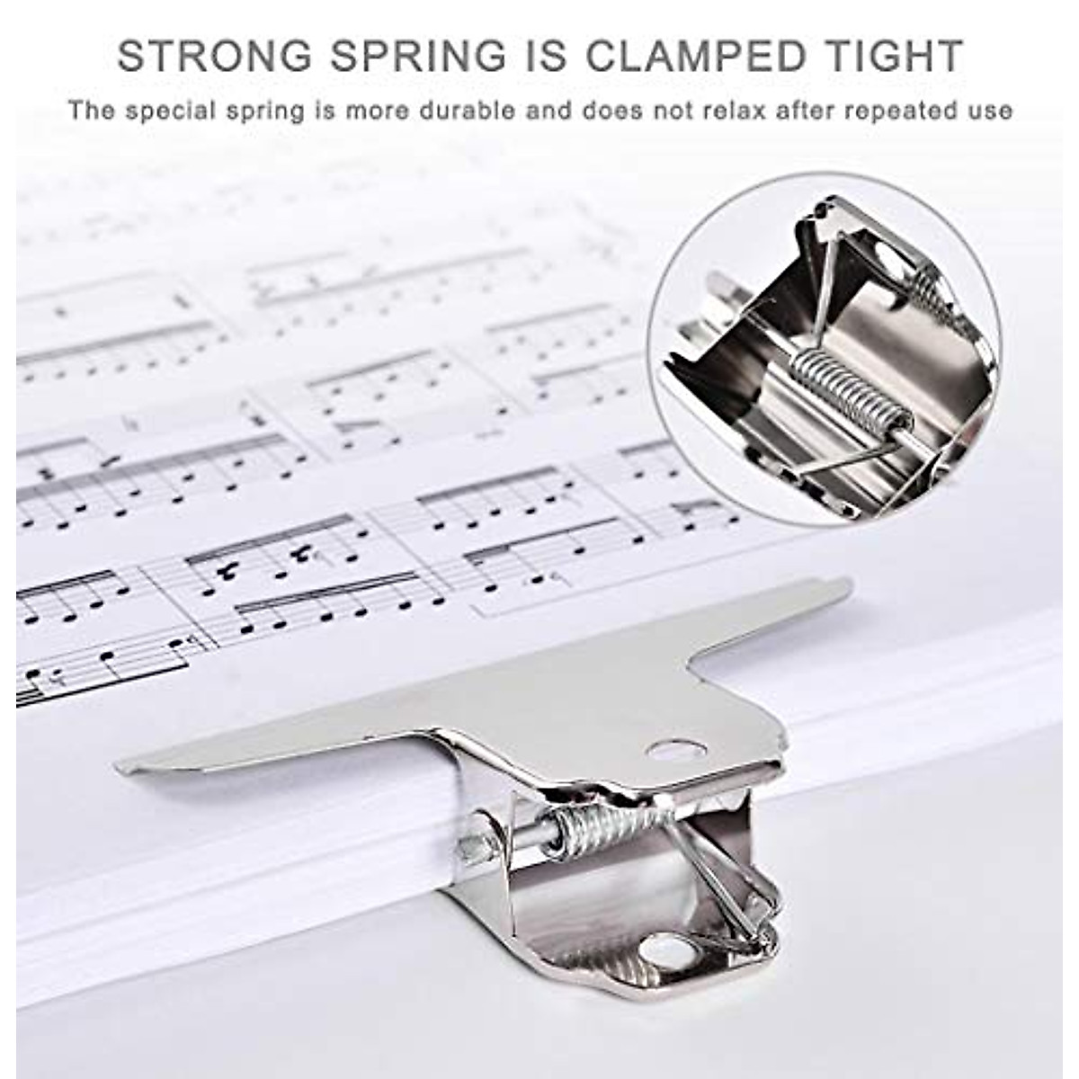 4 Inch Large Bull Paper Clips, Coideal 10 Pack Silver Metal File Money Binder Clip Clamps for Home Office School Supplies (Square)