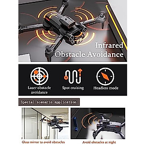 Drone with Camera, Remote Control Drones, 1080P HD Mini Drone for Kids Adults, With One Key Take Off/Landing, Electrically Tuned Camera, Obstacle Avoidance, Optical Flow Localization