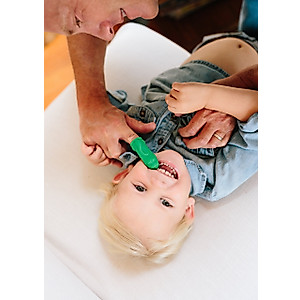 The Brushies Chomps & Willa Baby & Toddler Toothbrush 2-Pack & Storybook Set/Dental Item and Book/Youth Tooth & Gum Care/Ages 4 Weeks to 4 Years