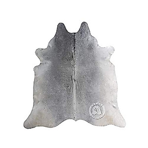Genuine Grey Cowhide Rug XL 6 x 7-8 ft. 180 x 240 cm