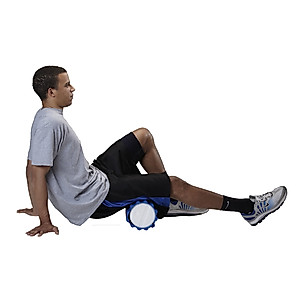 THERABAND Foam Roller Wrap, Fits Around Standard 6" Diameter Foam Rollers, Ridged Texture to Better Roll Out Muscles, Helps with Injury Prevention and Recovery, Blue, Extra Firm, Advanced