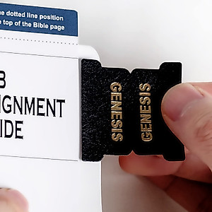 UPAFEXXI-Leather Bible Tabs, Bible Tabs for Women and Men(Gold Foil Lettering) Large Print Stickers, Easy to Read and Apply, 80 Chapters Labels for Easy Navigation(Black)