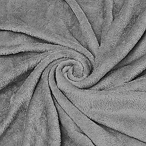 Tirrinia Wearable Blanket with Sleeves and Pocket, Lounging Super Soft Comfy Microplush Adults Wearable Throw Body Robe for Women and Men, 53''X 71'' Grey