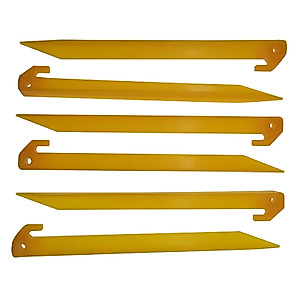 MUDOR 12 Inch Plastic Tent Stakes -12 pcs Heavy Duty and Durable Tent Pegs Spike Hook for Campings Outdoor Sand Beach, Sturdy Canopy Stakes Accessories, Garden Lawn Stakes