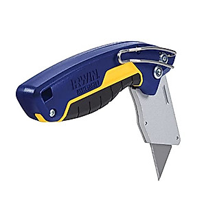IRWIN Utility Knife, Push And Flip Pro Foldable (IWHT10578)
