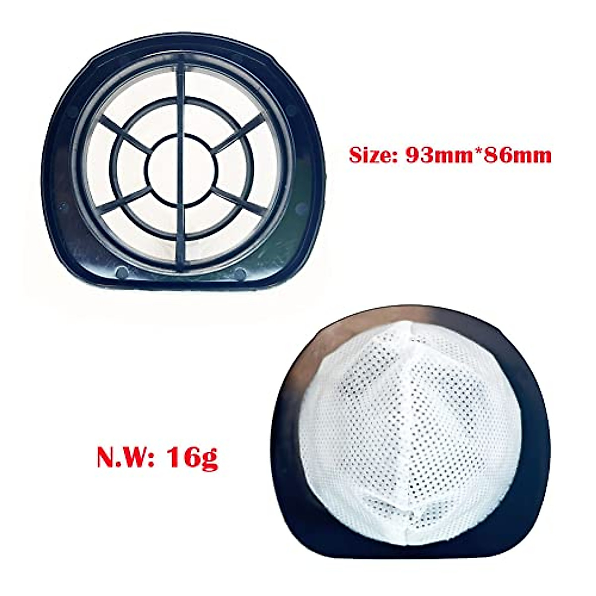 elfofle Replacement Filter and Foam Filter for Bissell Vacuum Cleaner Models 2030, 20303, 20306, 20307, 20309, 2030H, 2030V, 2030X, 2030Z, 4-Pack