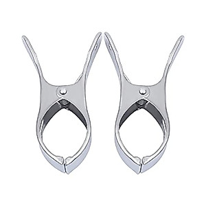 Xuthusman Folding Clothes Drying Rack Silver Metal Laundry Rack X-Shaped Drying Rack w/ 10x Windproof Hooks for Rooms/Balcony 49.61in