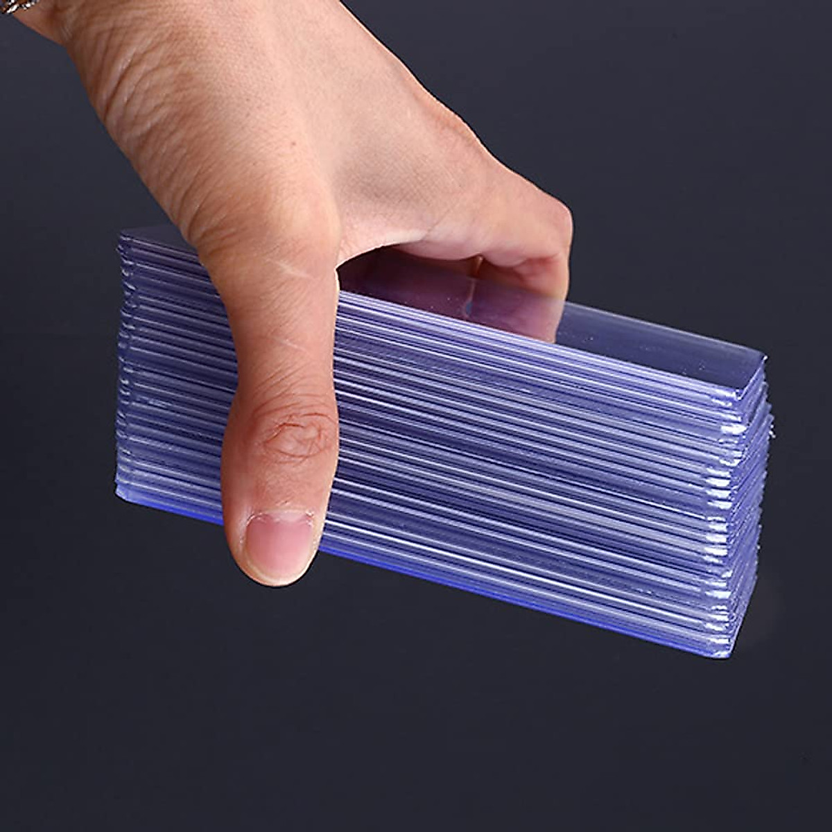 Card Sleeves, 3 x 4 Inch Toploader Card Protector Trading Card Topload Holder Card Protector Holder for Superstar Pokemon, Sports, MTG, Yugioh Card (100PCS)