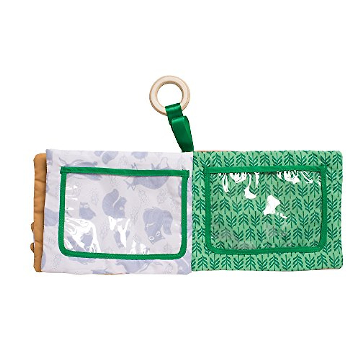 Manhattan Toy Camp Acorn Soft Photo Book Baby Toy 8" x 6" x 1.25"