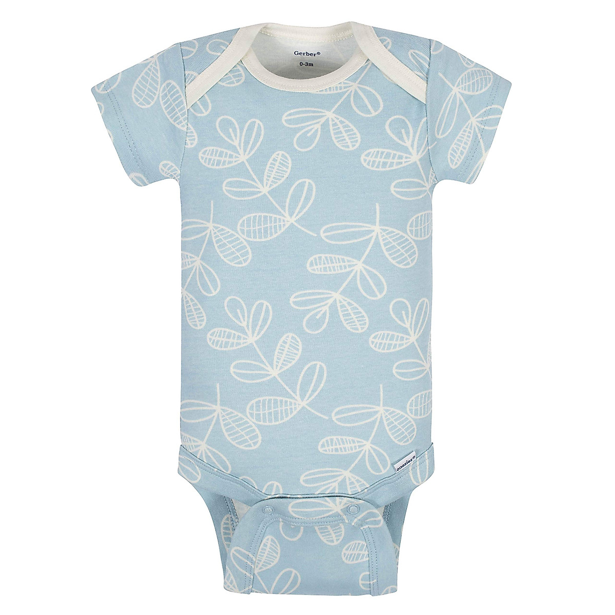 Grow by Gerber Baby Girls 5-Pack Short-Sleeve Onesies Bodysuits, Orange/Yellow/Green/Ivory, 0-3 Months