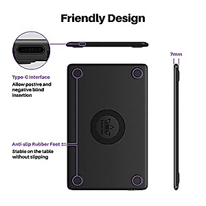 HUION H420X OSU Tablet Graphic Drawing with 8192 Levels Pressure Battery-free Stylus, 4.17x2.6 inch Digital Tablet Compatible with Window/Mac/Linux/Android for OSU Game, Online Teaching