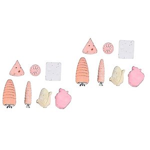 balacoo 14 Pcs pet Molar Stone Rabbit Treats Chinchilla chew Toys Small Animal Toys Rat Calcium Chews Hamster cage Toy Perch Jumping Stand Small pet chew Calcium Stones Small pet chew Toy
