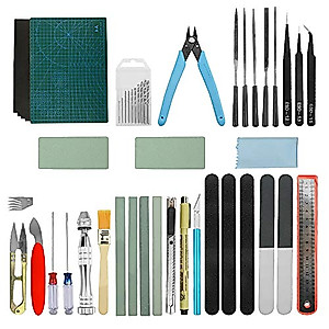 WMYCONGCONG 38 PCS Gundam Model Tools Kit Model Basic Tools Craft Set Hobby Building Craft Set for Model Assemble Building Repairing Fixing Green