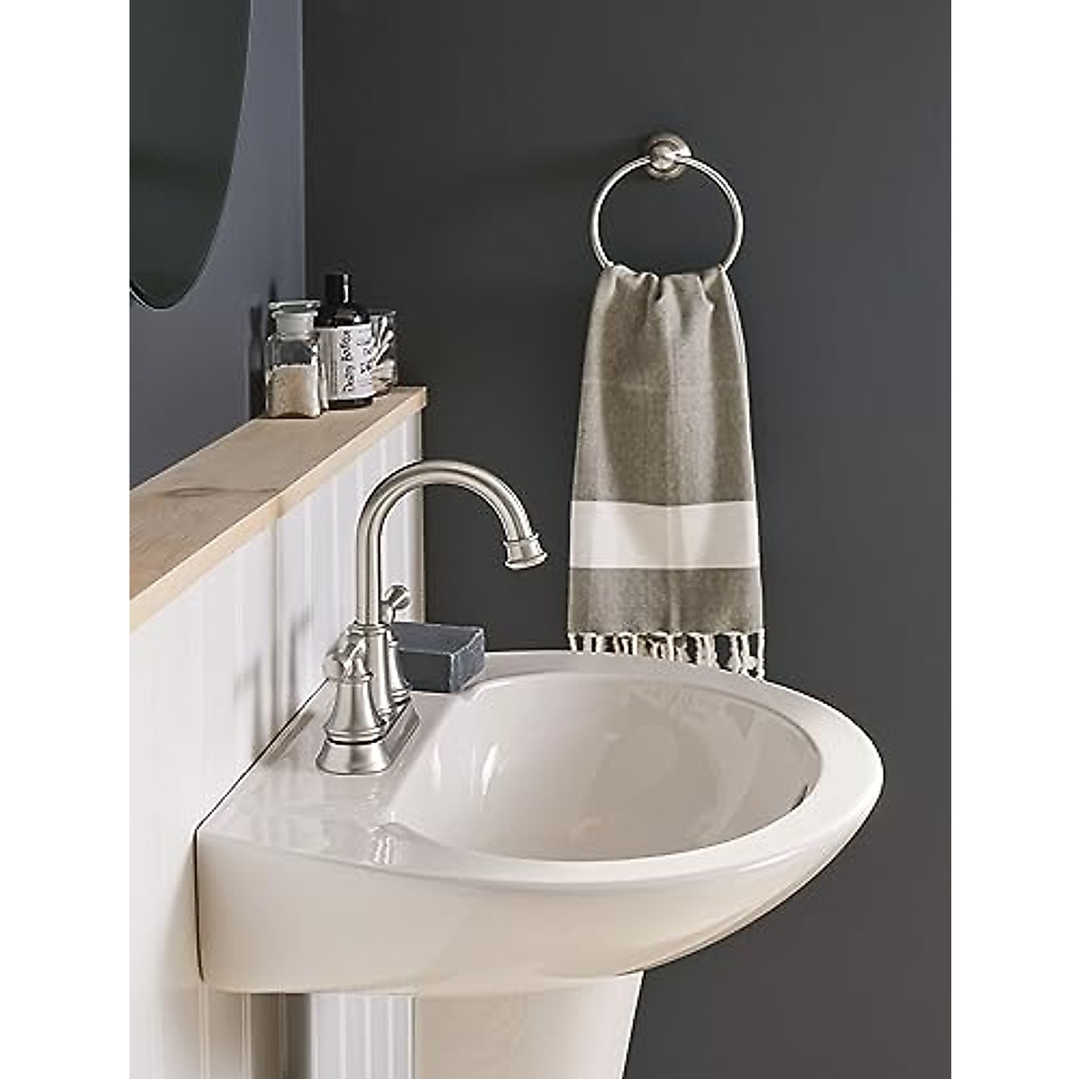 Moen Y2686BN Banbury Hand Towel Ring, Brushed Nickel