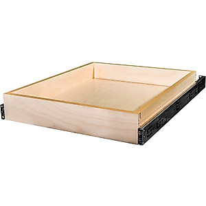 Sublime Design | Pull Out Tray | Side Mount | Baltic Birch Drawer for Kitchen Cabinets | Slide Out Shelves | Roll Out Cabinet Organizer (27" Wide)