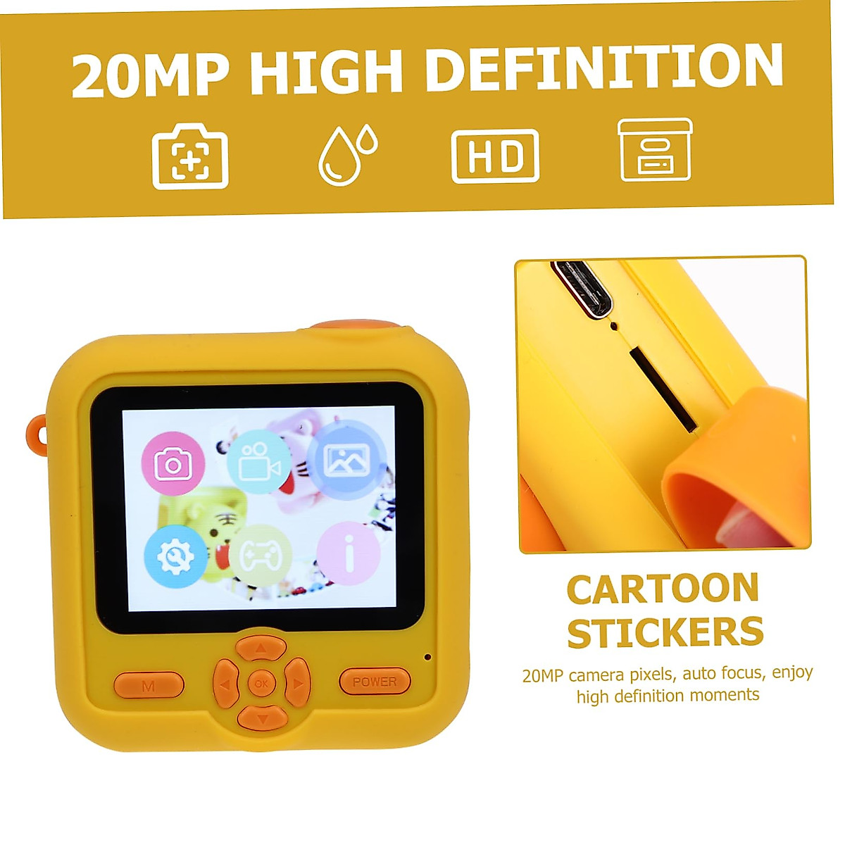 ibasenice Cartoon Children's Camera Toys Camera for Kids Mini Room Children Camera Kids Camera 5 Year Old Boy Toddler Digital Camera Abs